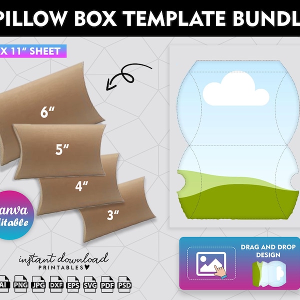 Printable Diy Blind Box Template - Etsy