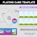 Blank Playing Card Template, Editable DIY Design (canva, Svg, Png, Jpg ...