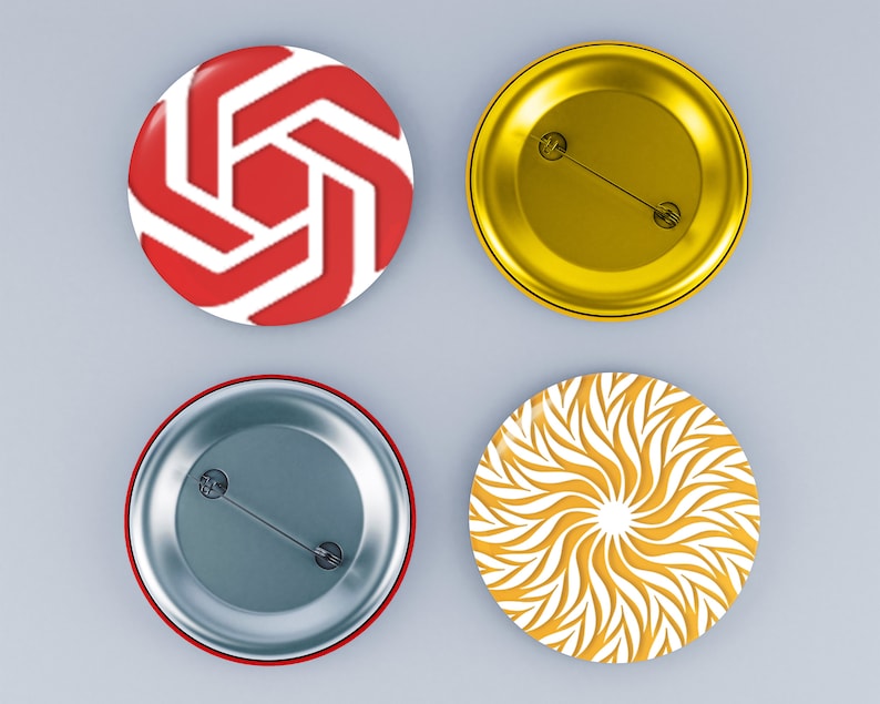 Button Pin Template: SVG, PNG, JPG, Canva Editable Files - Etsy