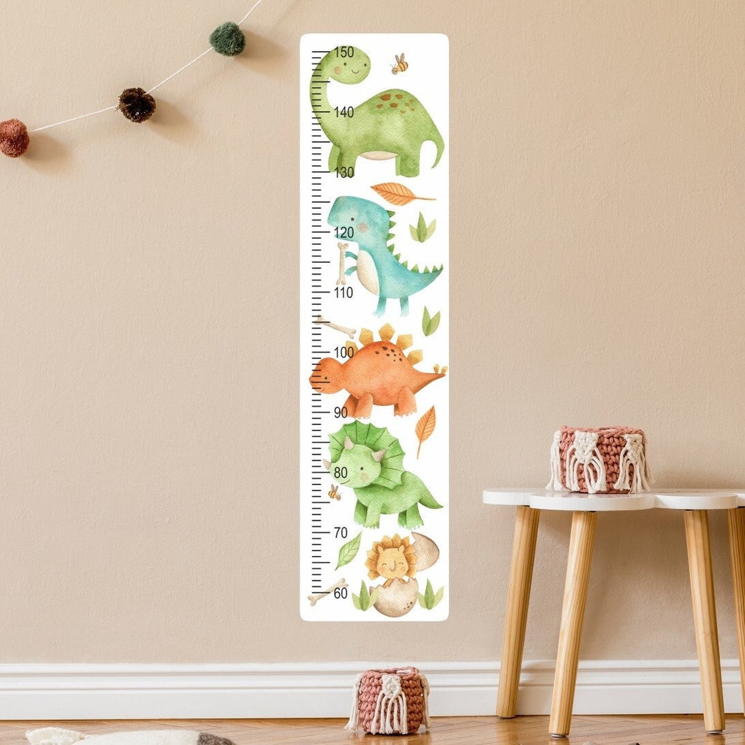 Watercolor Dinosaurs Growth Chart + Markers - Etsy