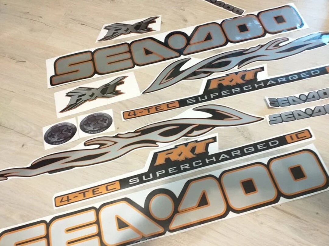 Custom Decals Kit for "sea-doo RXT 215 Supercharged"-model 2005-2007 ...