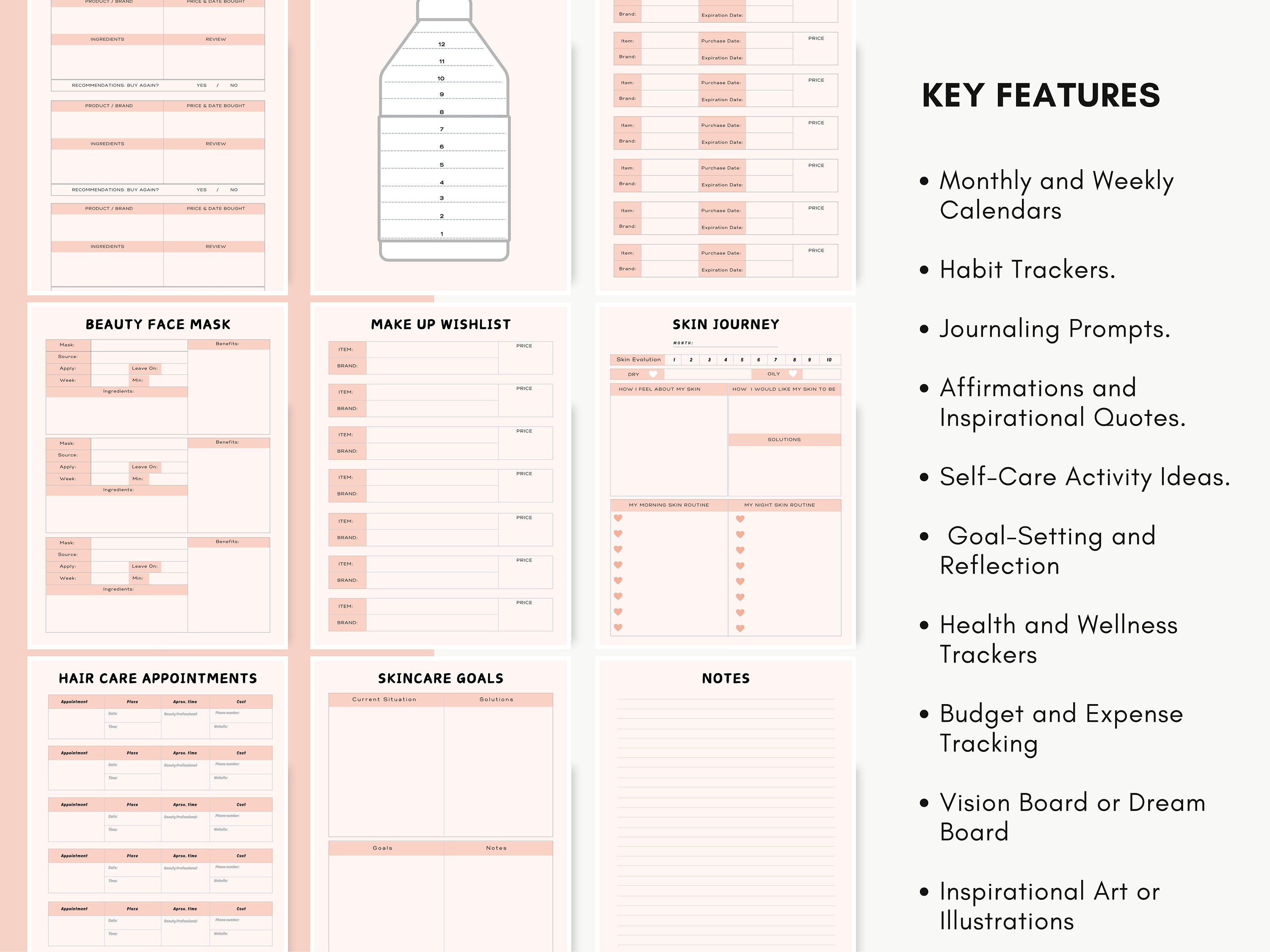 Self-care Planner Printable Self-love Journal Mental Health Worksheet ...