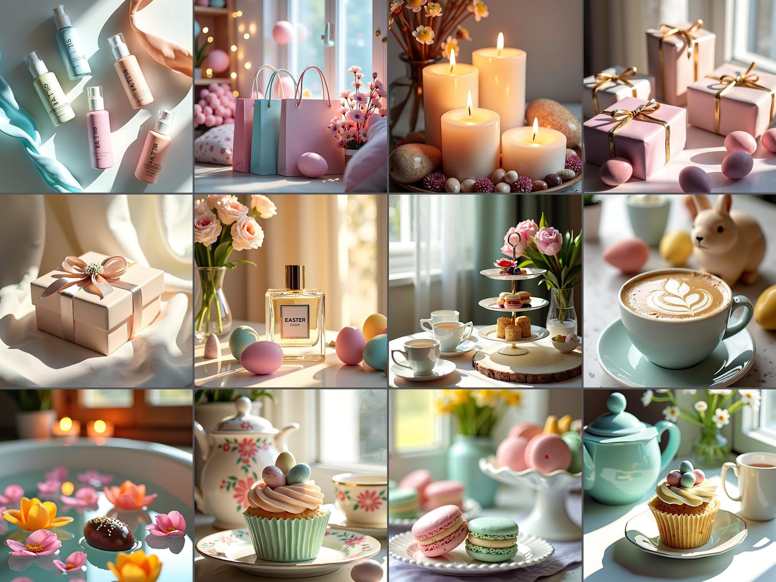 Pastel Easter Stock Photos | Aesthetic Spring Image | Holiday Flatlays ...