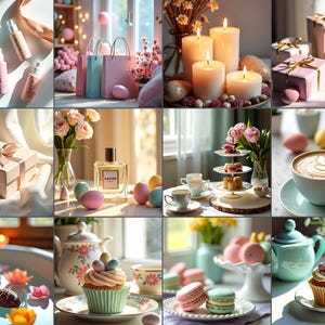 Pastel Easter Stock Photos | Aesthetic Spring Image | Holiday Flatlays ...