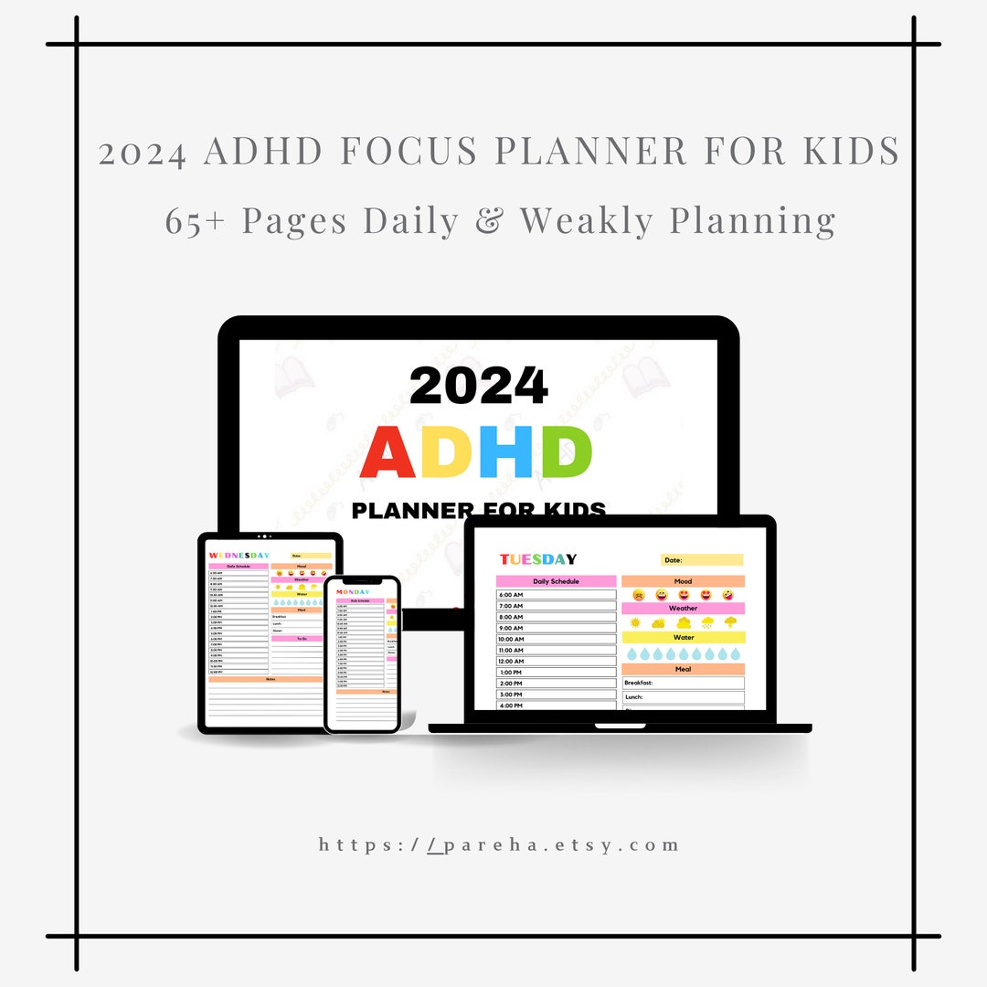 The Ultimate 2024 ADHD Planner for Kids Printable School Planner for ...