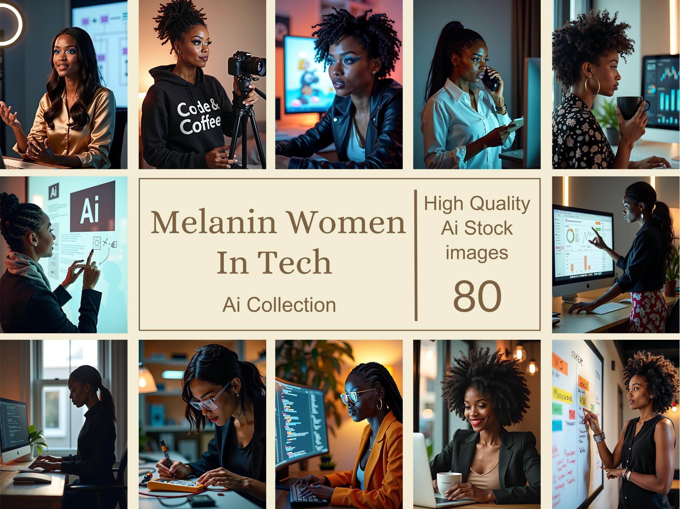 80 Melanin Women in Tech & STEM Stock Photos | Black Woman Coder ...