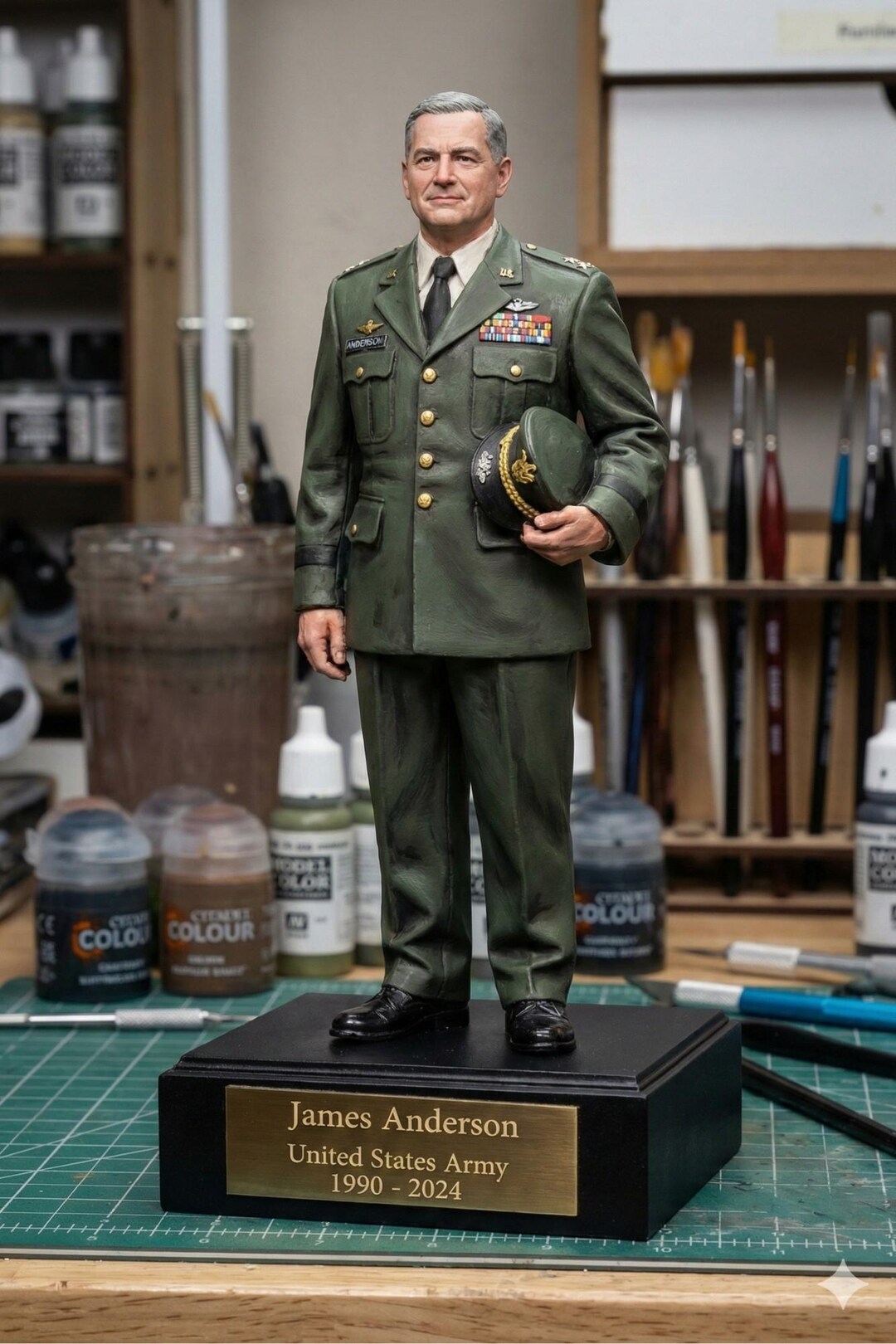 Custom 3D Retirement Figurine | Personalized Uniform Keepsake - Etsy