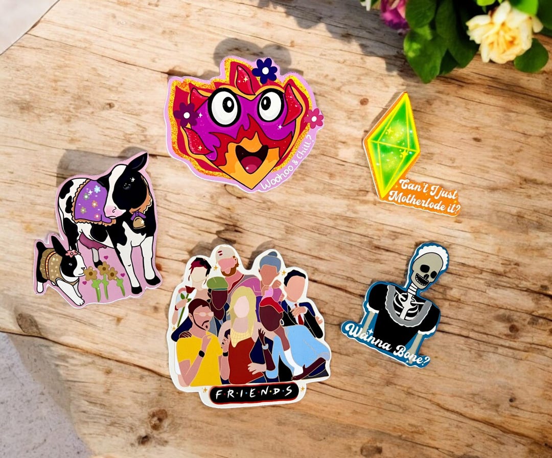 Sims 4 Sticker Set, Fun Laptop Stickers, Sul Sul Simlish Sims Kindle ...