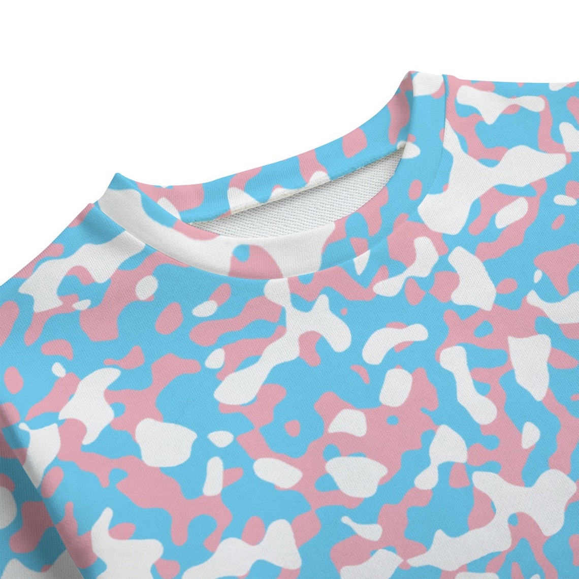 Transgender Pride Kids Cotton Sweatshirt Camo Colors of Trans Pride ...