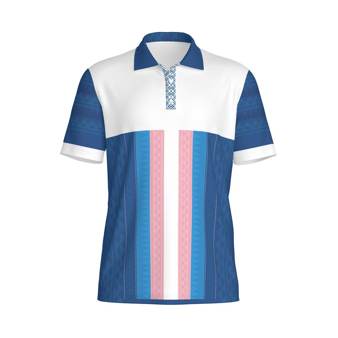 Transgender Pride Polo Shirt Colors of Alternative Trans Pride Flag ...