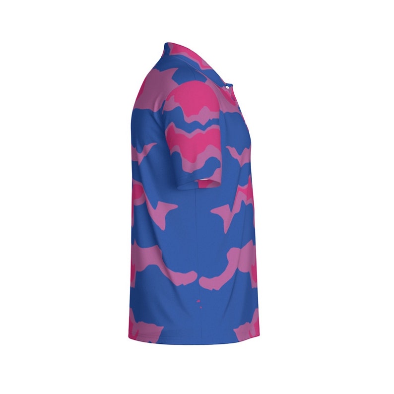 Bisexual Pride Polo Shirt | Design in Colors of Bisexual Pride Flag ...
