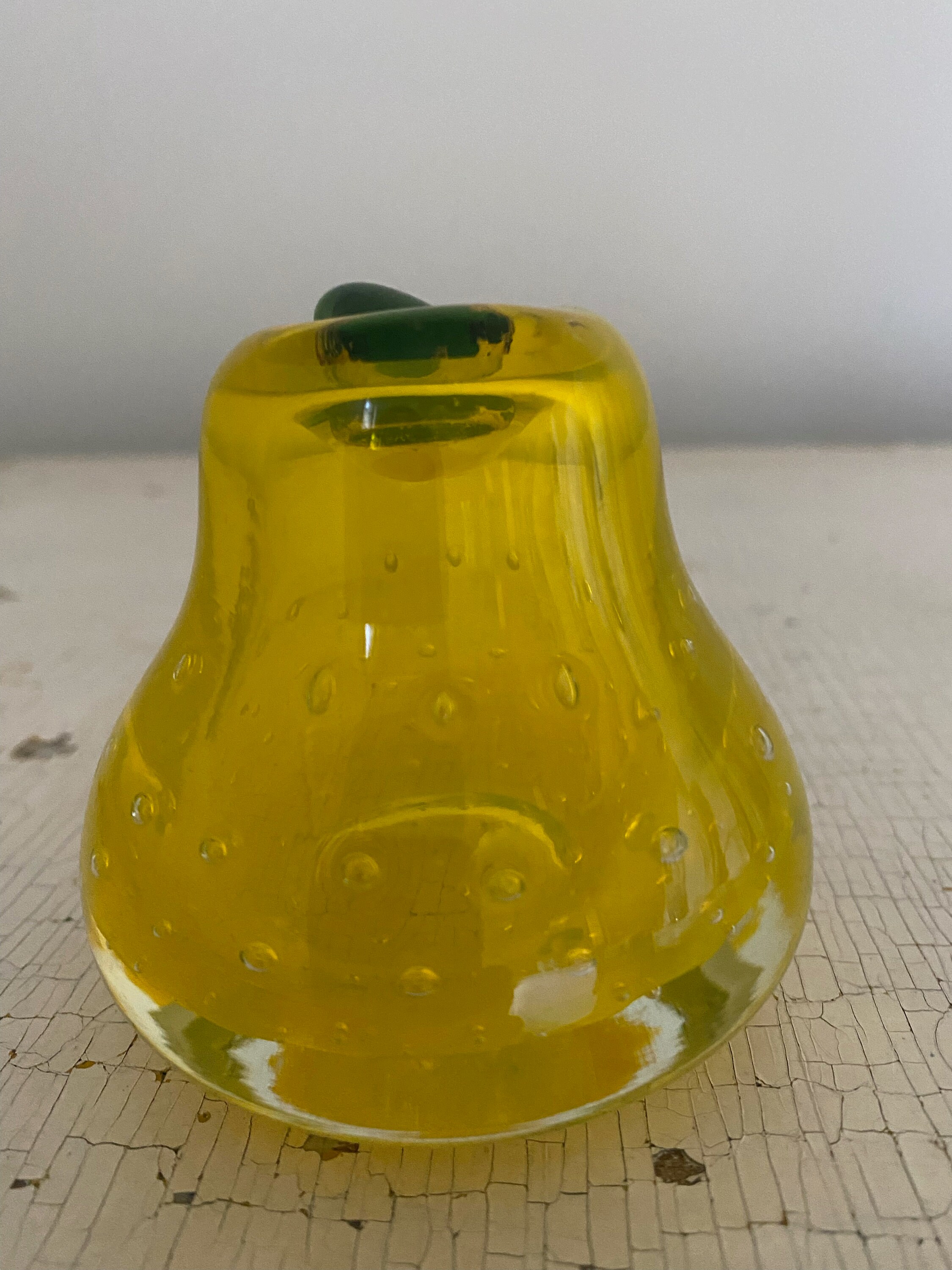 Mid-century Murano Glass Pear Made in Italy - Etsy