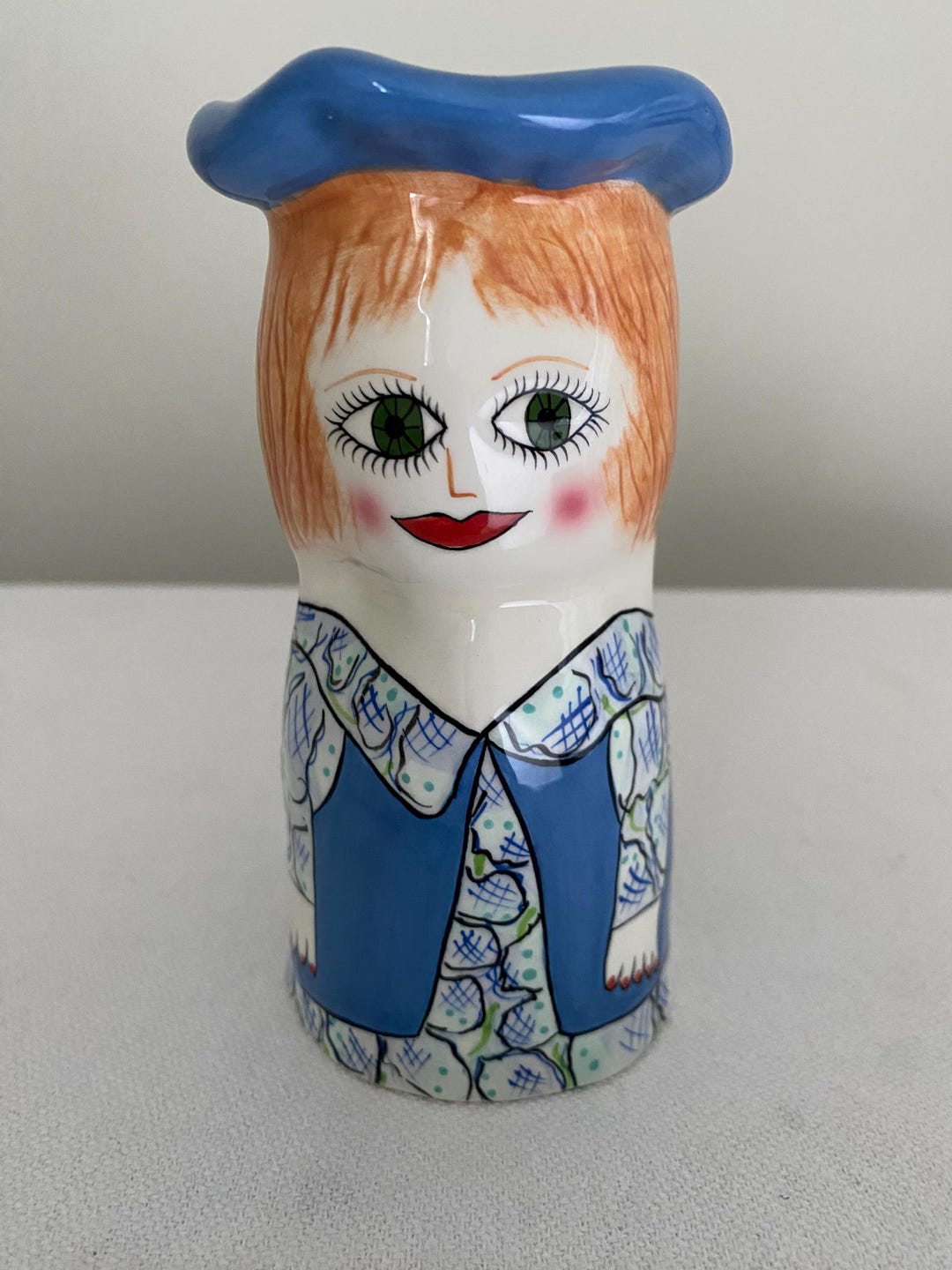 Vintage Bella Casa "meg" Hand Painted Vase Signed Susan Paley by Ganz ...