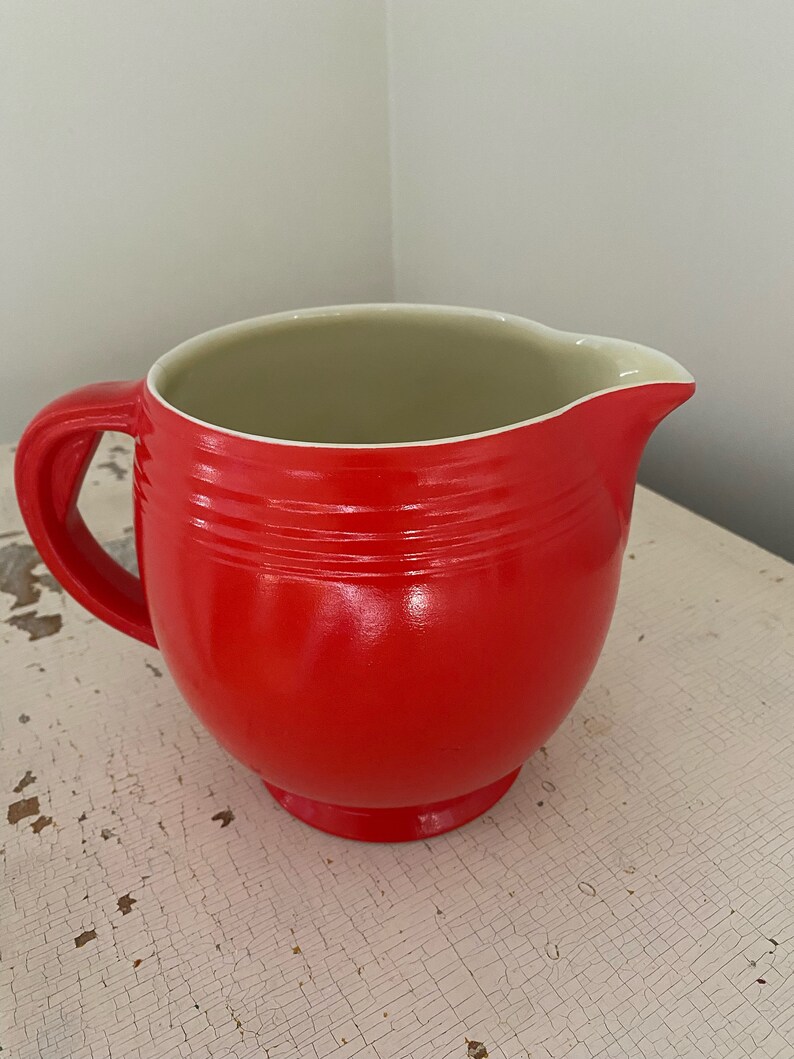 Hall's Superior Quality Kitchenware 1940s chinese Red Pitcher - Etsy