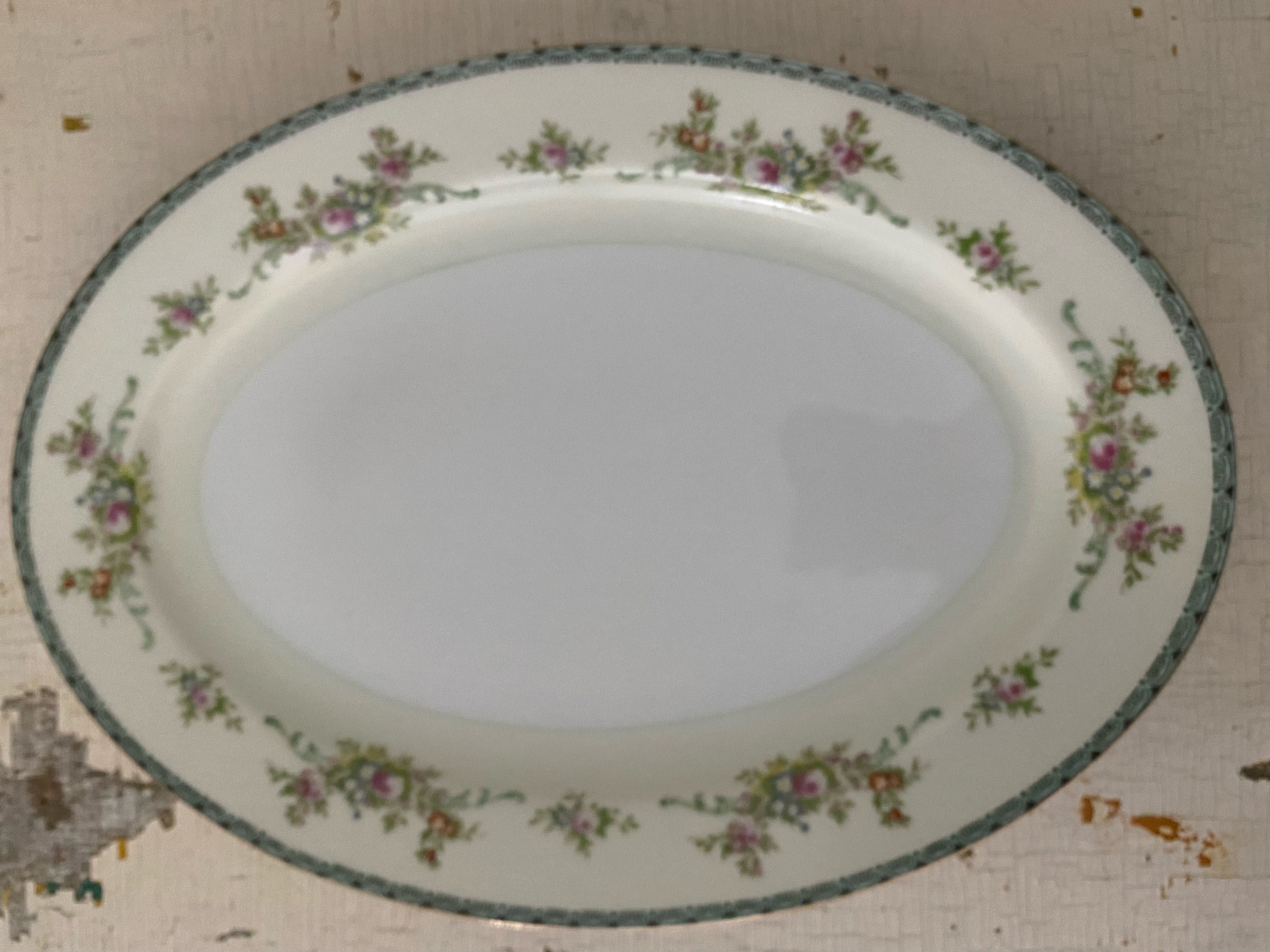 Vintage Meito China Serving Set Two Beautiful Platters - Etsy