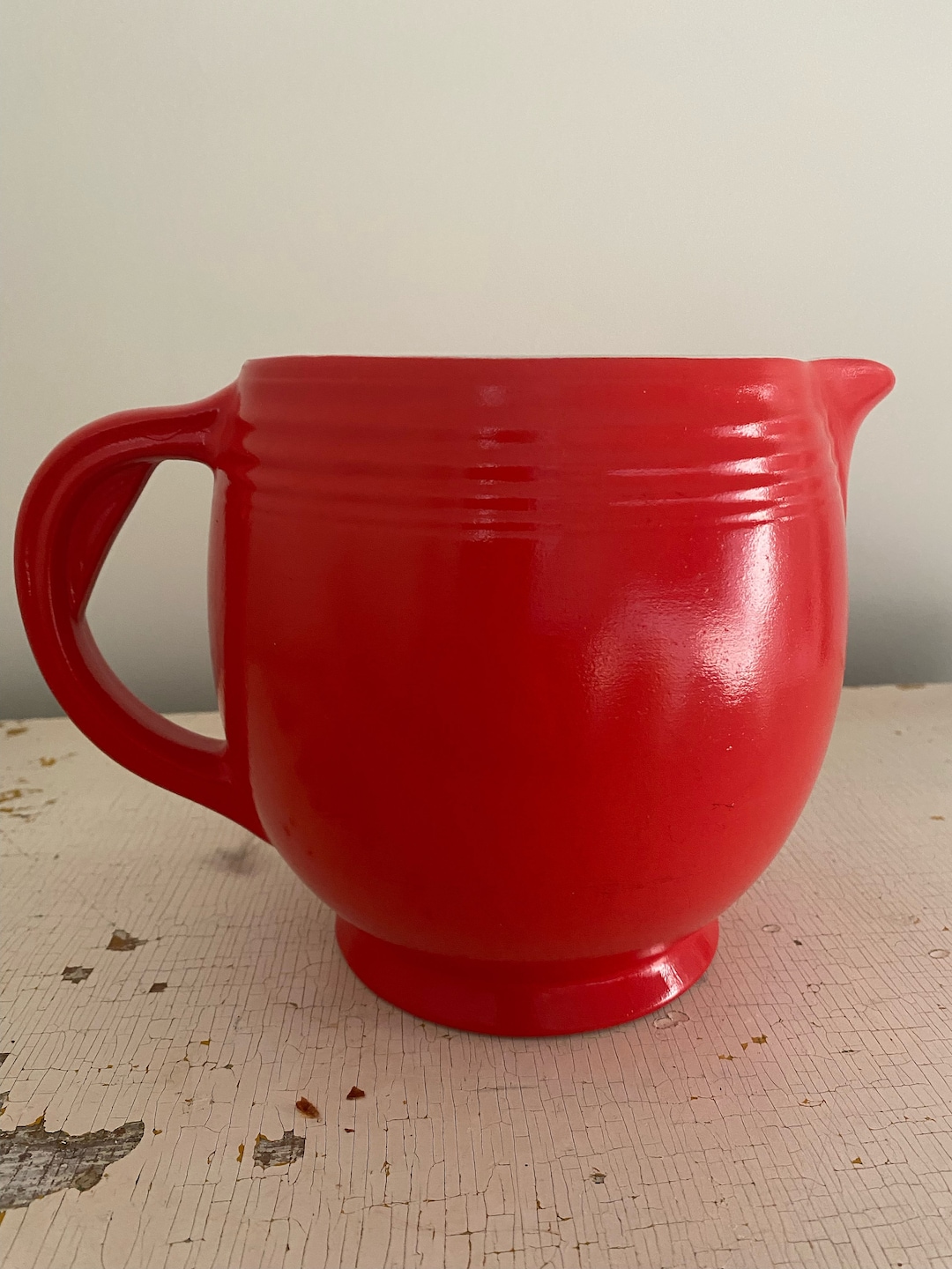 Hall's Superior Quality Kitchenware 1940’s “chinese Red” Pitcher - Etsy