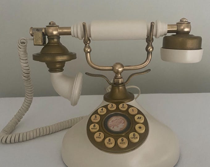 Vintage French Style Push Button Princess Phone - Etsy
