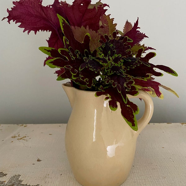 Yellow Ware Pitcher - Etsy