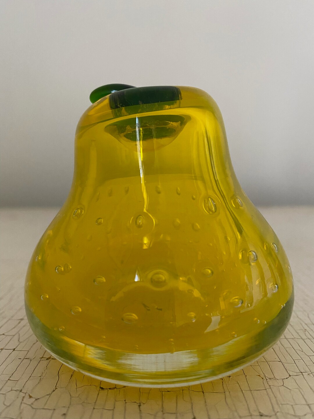 Mid-century Murano Glass Pear Made in Italy - Etsy