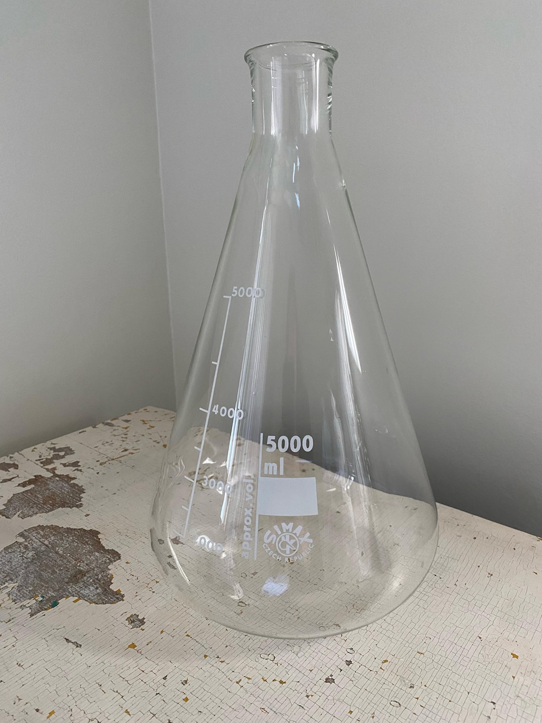 Simax Czech Republic 5000 Ml Glass Beaker, 1.32 Gallons, Science ...