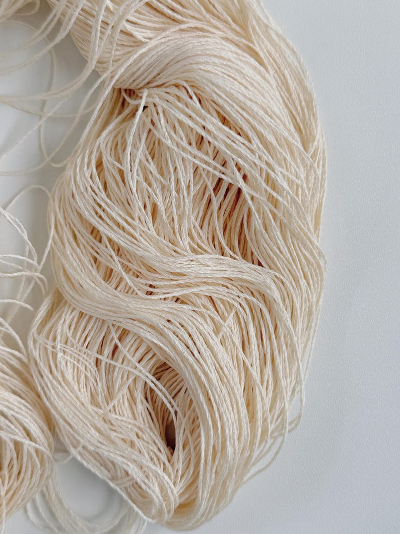 Matte Linen Yarn,100gr/400m, Lace Yarn/low Saturation Colors/knitting ...