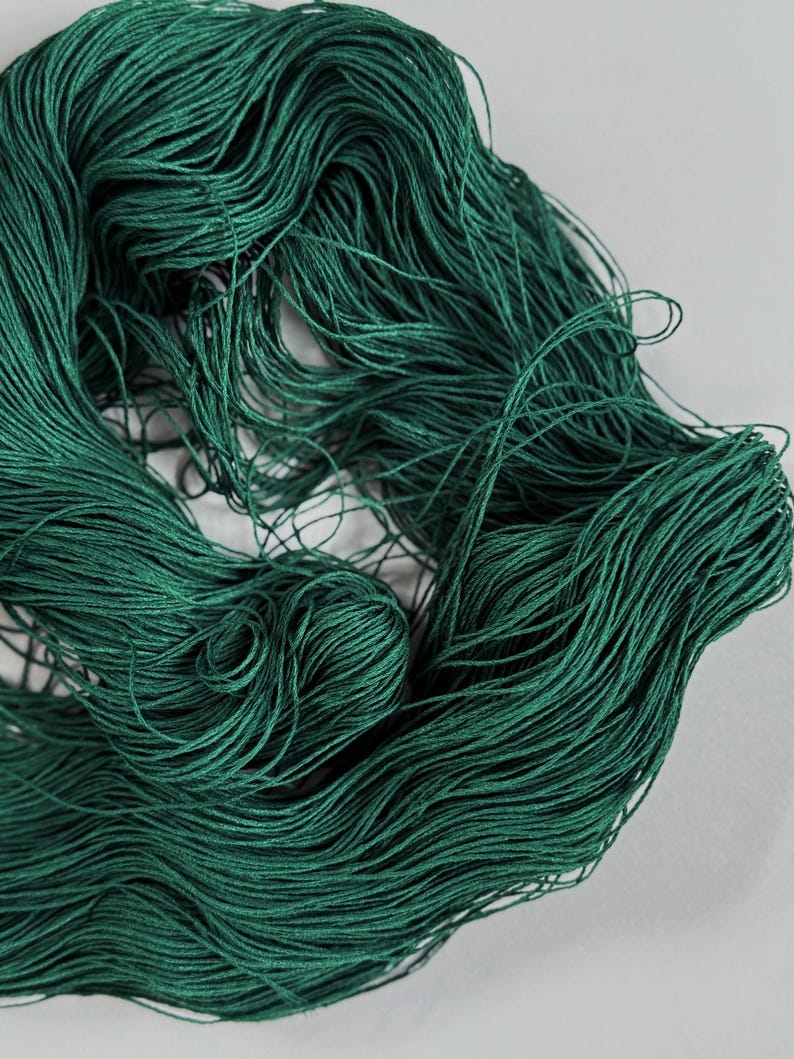 Matte Linen Yarn,100gr/400m, Lace Yarn/low Saturation Colors/knitting ...