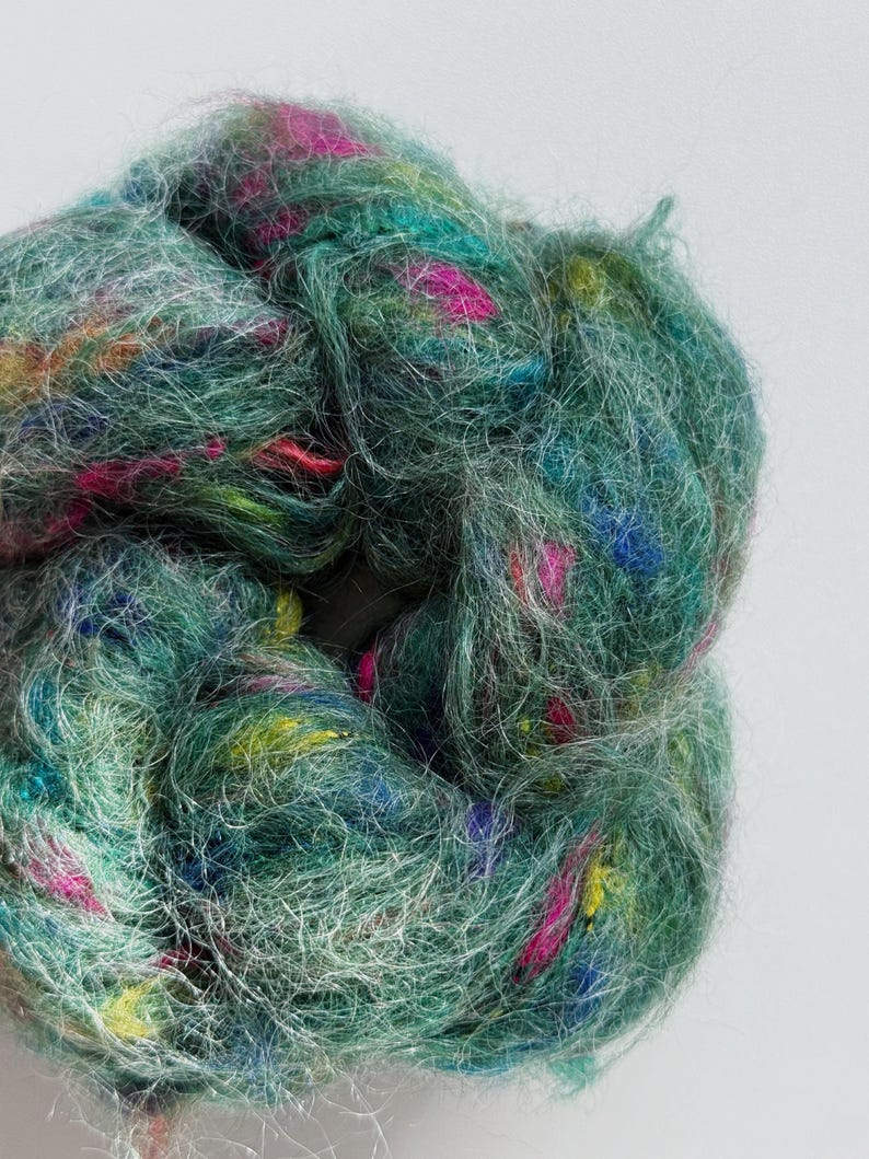 Cozy Alpaca Mohair Tweed Yarn – Soft Chunky Speckled Yarn 50g/125m - Etsy