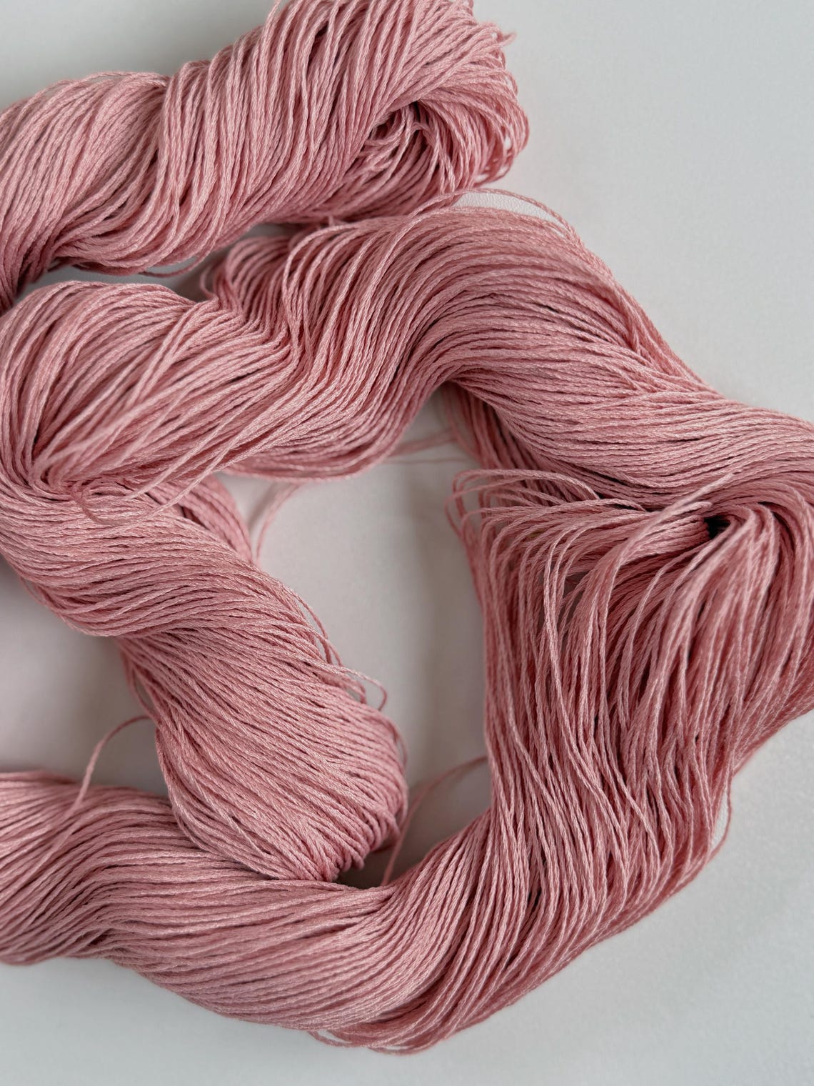 Matte Linen Yarn,100gr/400m, Lace Yarn/low Saturation Colors/knitting ...