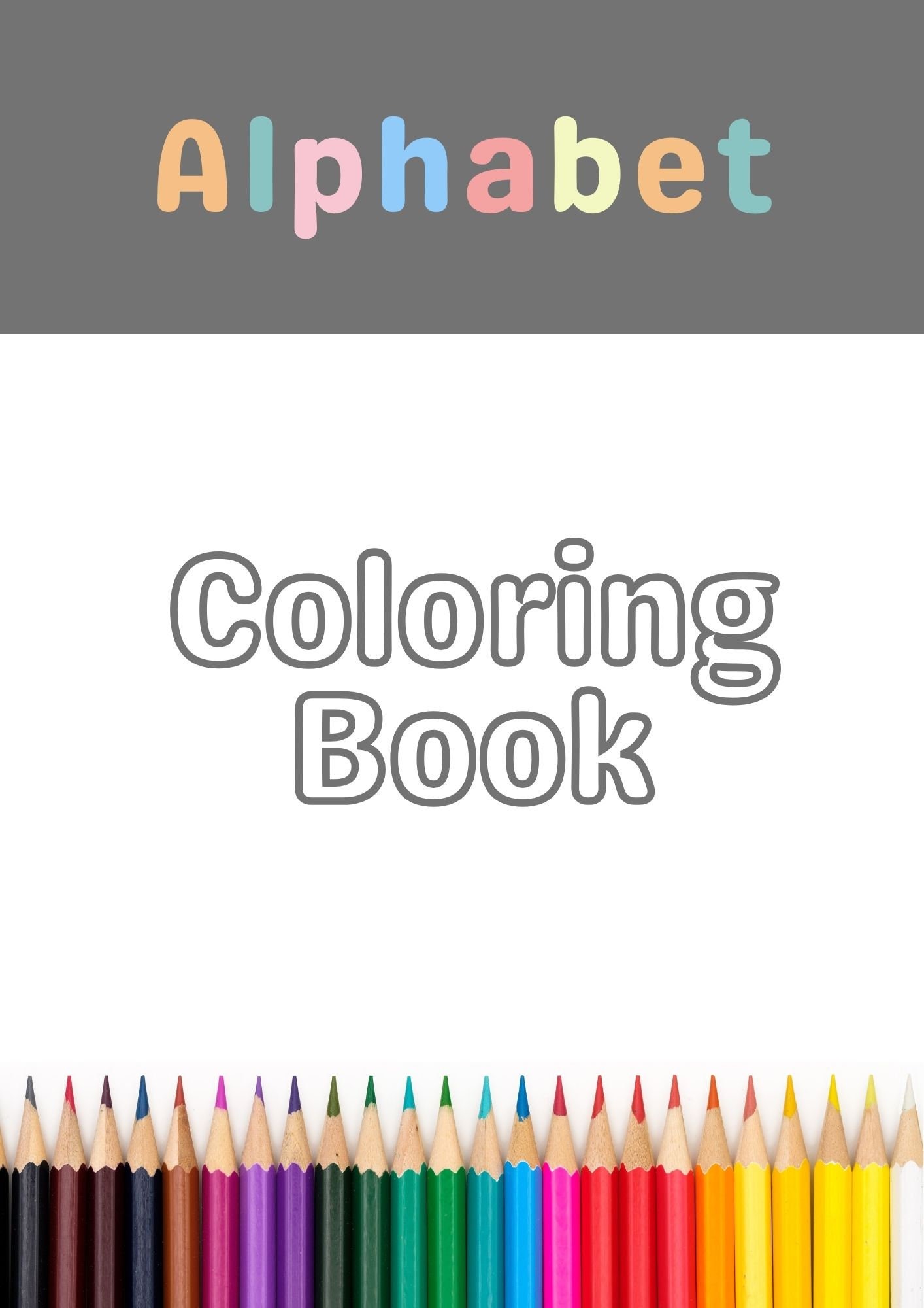 Printable Alphabet Coloring Book 27 Pages - Etsy