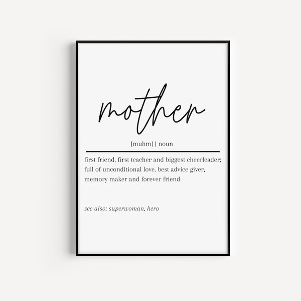 Mother Definition Etsy