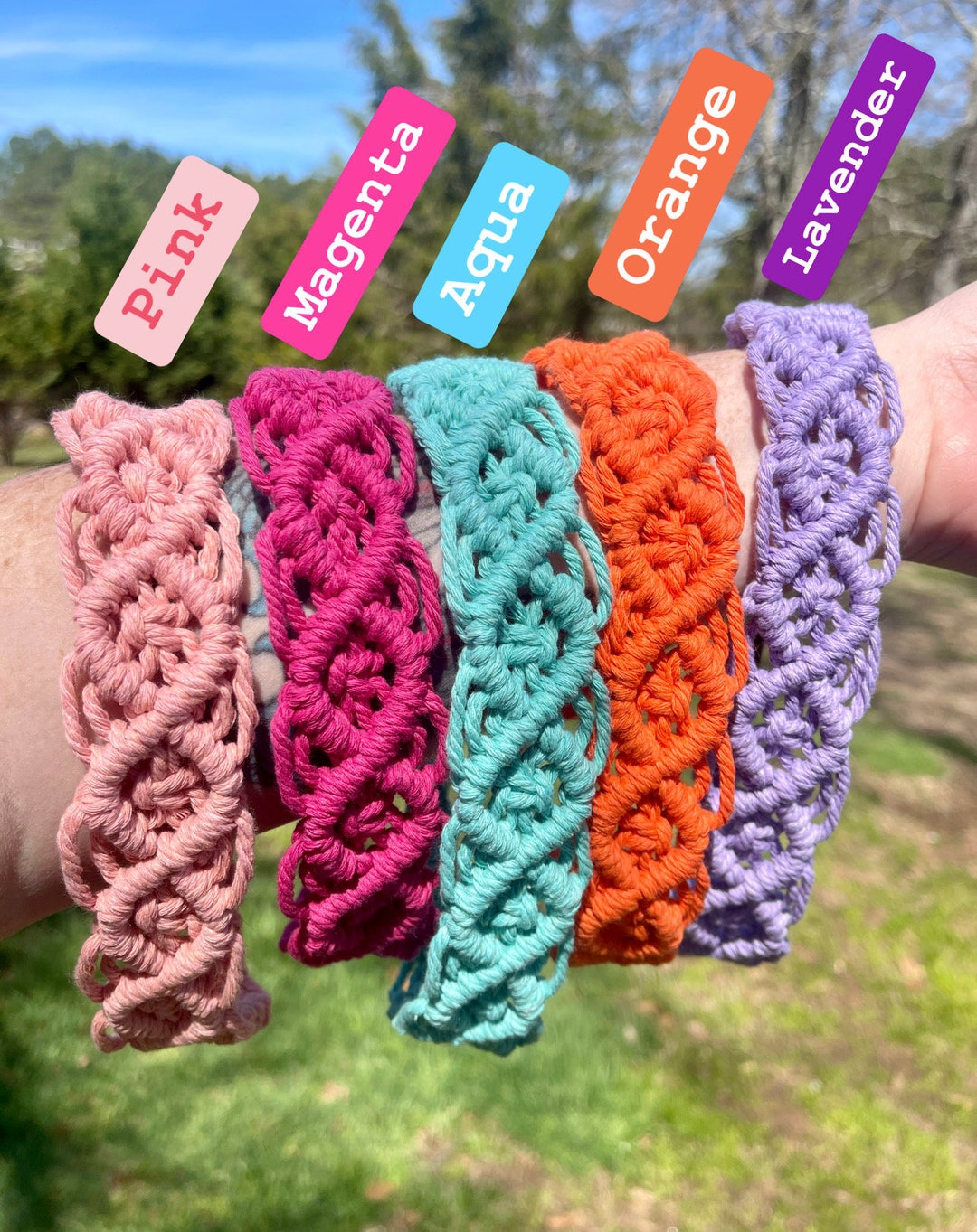 Diamond Macramé Headband | Macramé Hair Accessories | Hair Products ...