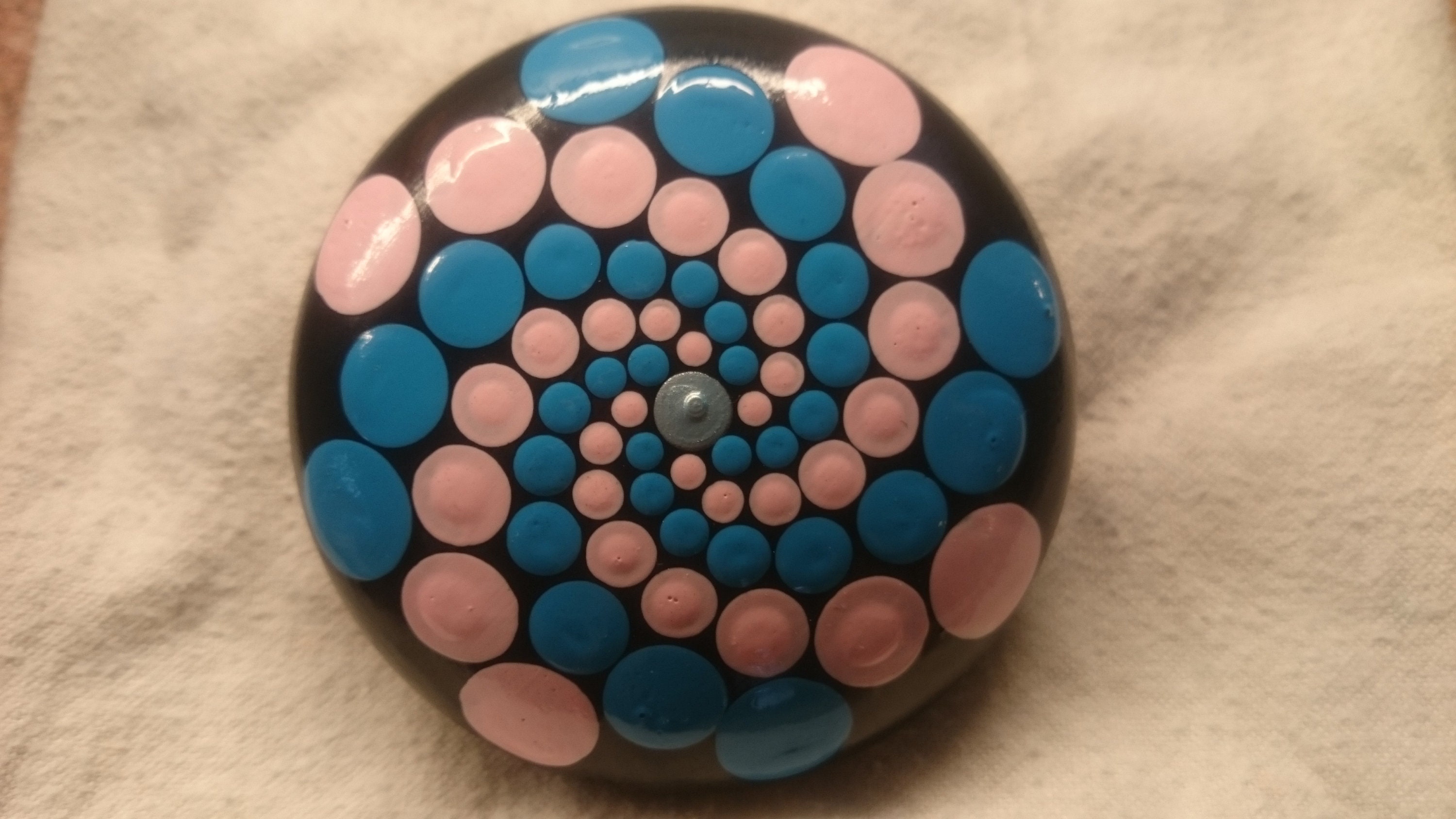 Spirit Spiral Mandala Art Stone - Etsy