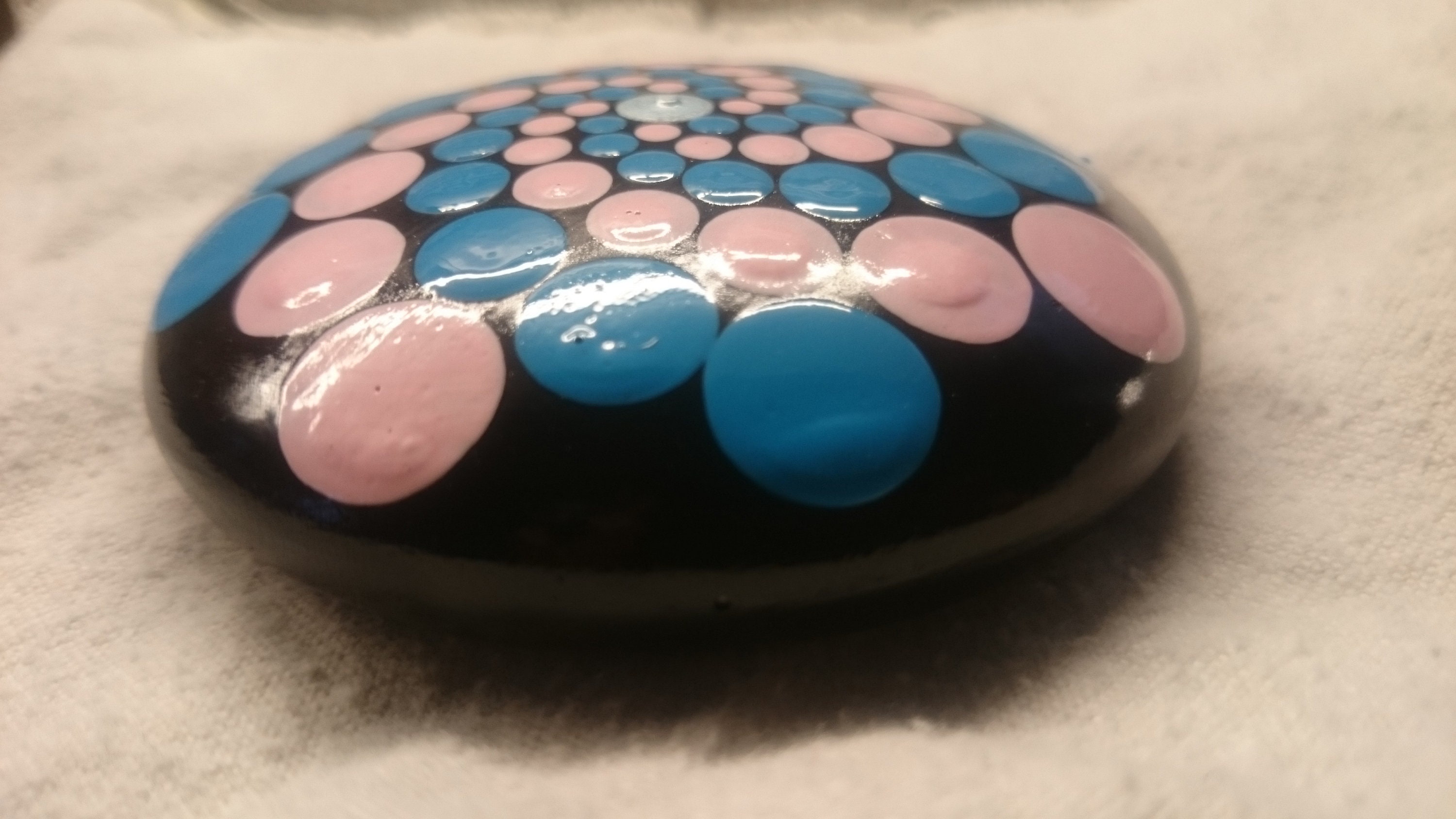 Spirit Spiral Mandala Art Stone - Etsy