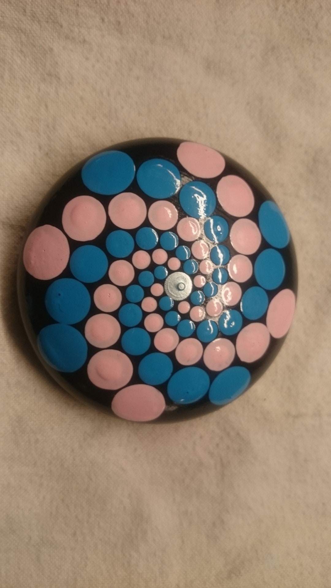 Spirit Spiral Mandala Art Stone - Etsy