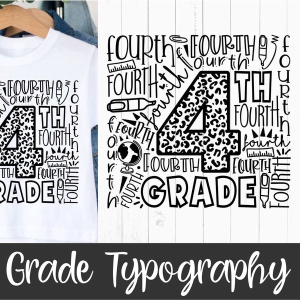 Fourth Grade Svg - Etsy