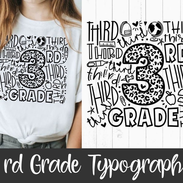 Third Grade Svg - Etsy