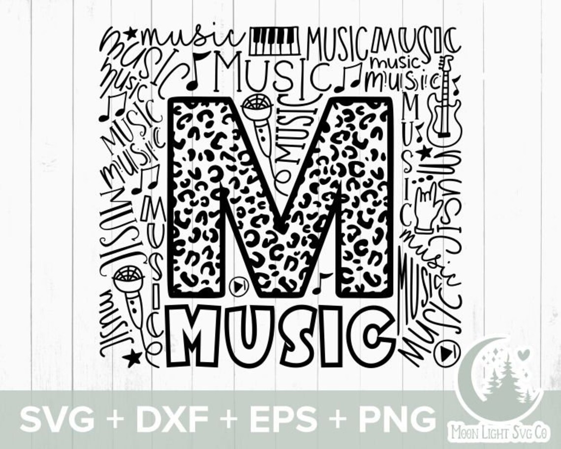 Music Typography Svg Music Typography Shirt Svg Dxf Eps Png - Etsy