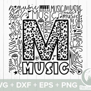 Music Typography Svg Music Typography Shirt Svg Dxf Eps Png - Etsy