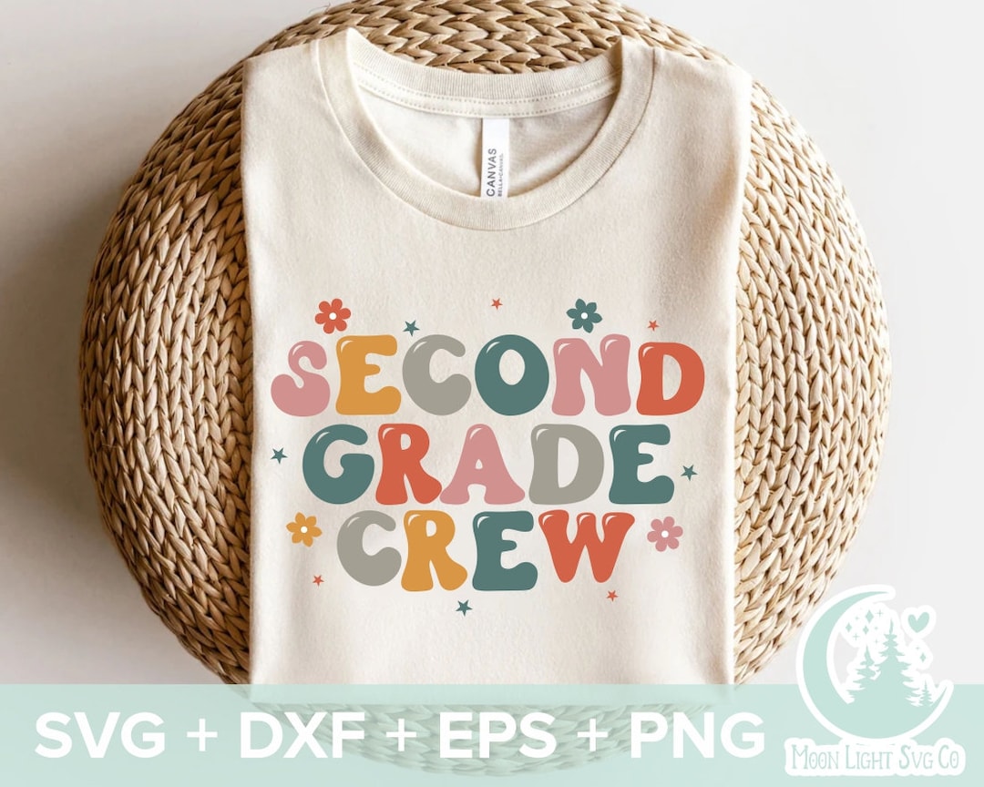 Second Grade Crew Svg, 2nd Grade Svg, Teachers Svg, Teacher Team Svg ...
