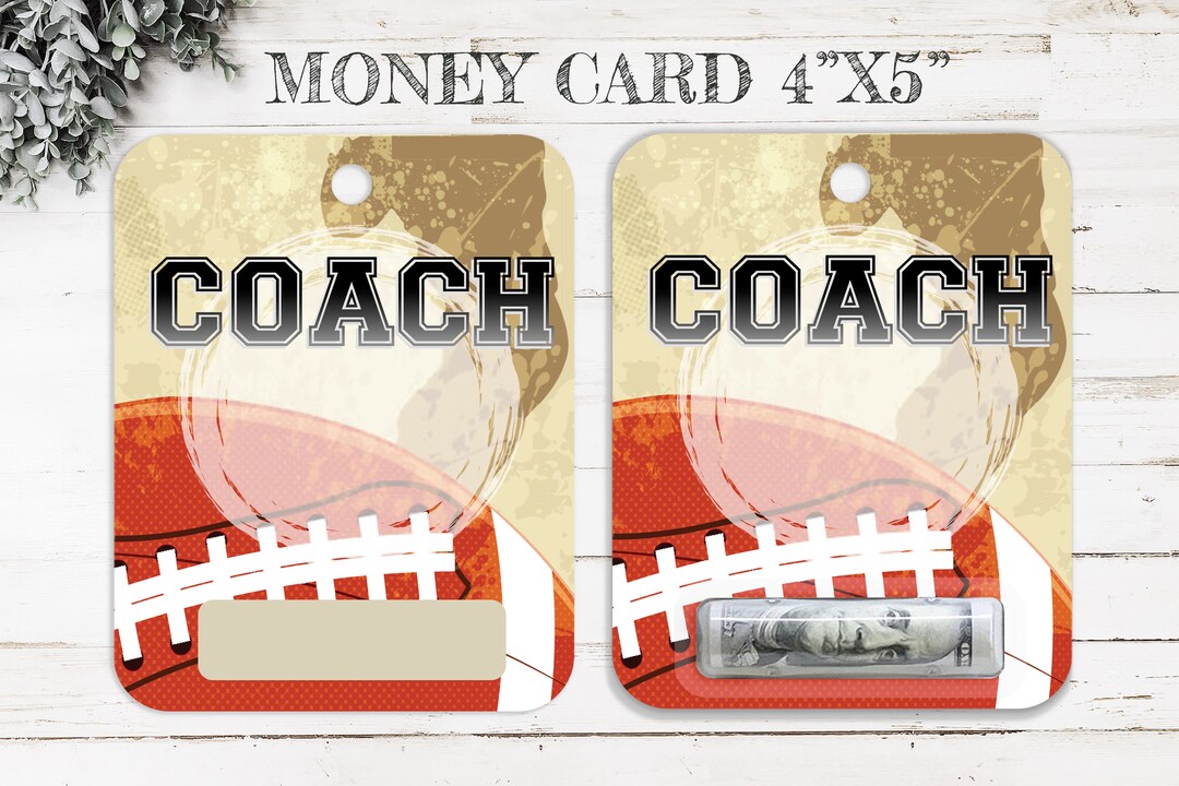 Basketball Coach Money Card PNG Football Coach Money Card - Etsy