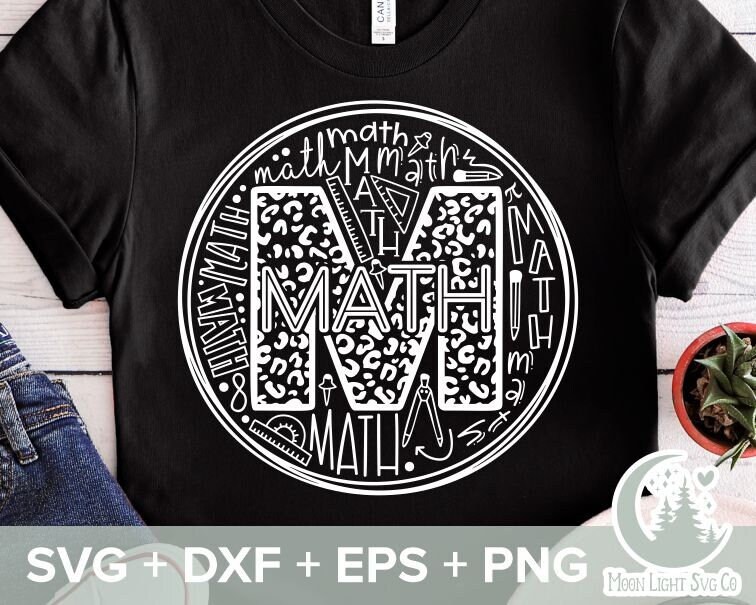 Math Typography Svg Math Typography Shirt Svg Dxf Eps Png - Etsy