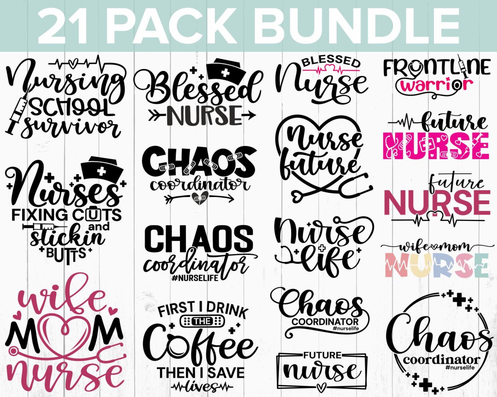 Nurse Svg Bundle Nurse Quotes Nurse Sayingnurse Life | Etsy