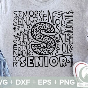 Senior Typography Svg Senior Typography Shirt First Day of - Etsy