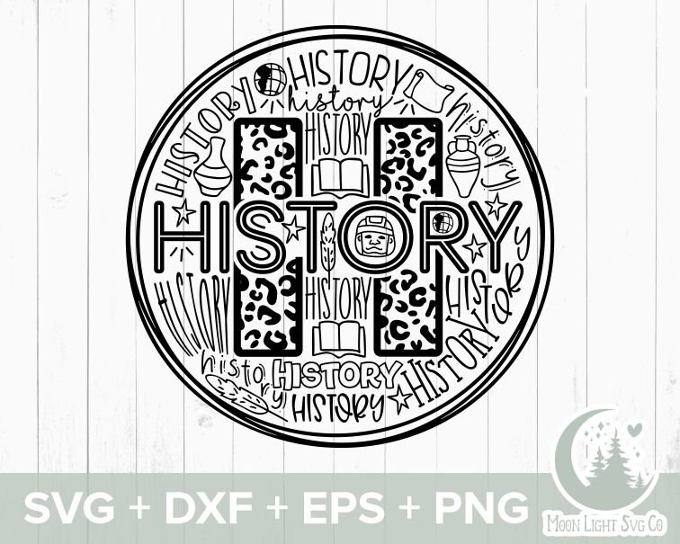 History Typography Svg History Typography Shirt Svg Dxf Eps - Etsy