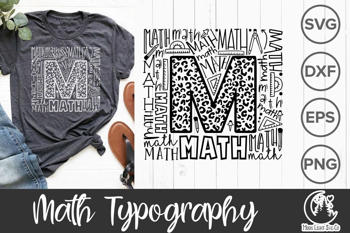 Math Typography Svg Math Typography Shirt Svg Dxf Eps Png - Etsy