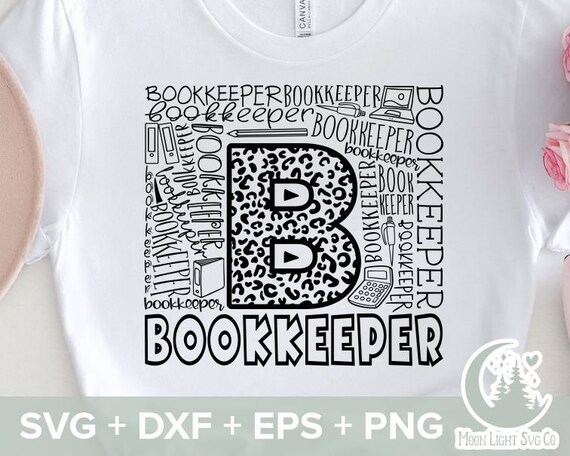 Bookkeeper Typography Svg Bookkeeper Typography Shirt Svg - Etsy