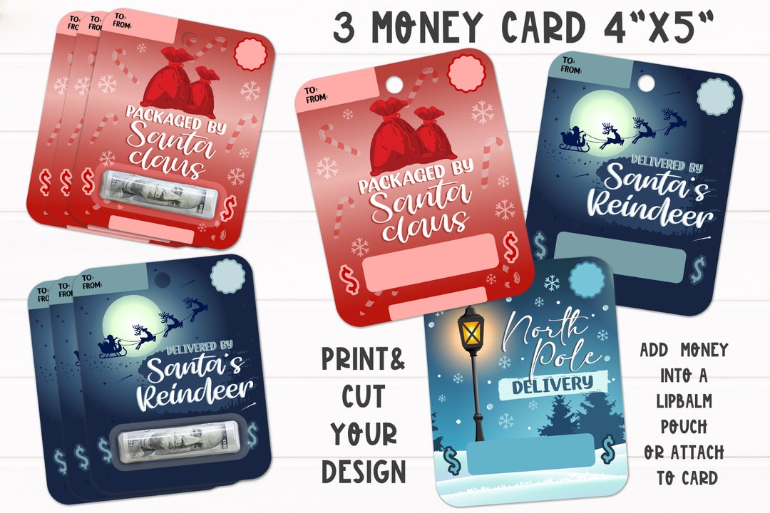 Christmas Money Card PNG, Money Card, Merry Christmas Design, Gift Card ...