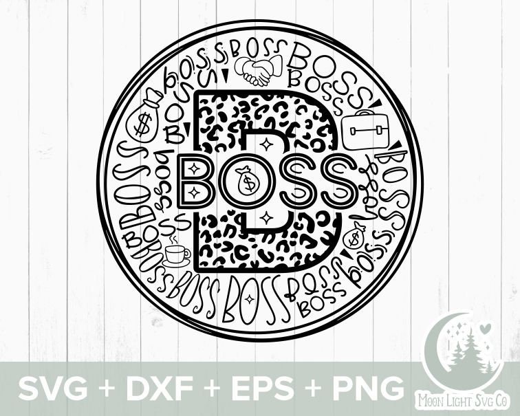 Boss Typography Svg Boss Typography Shirt Svg Dxf Eps Png - Etsy