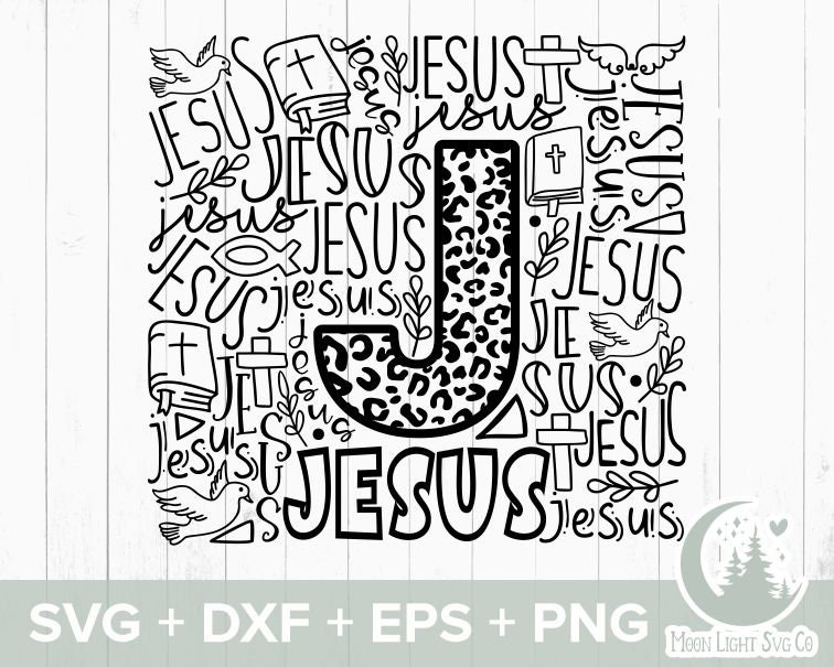 Jesus Typography Svg Jesus Typography Shirt Christian Svg | Etsy