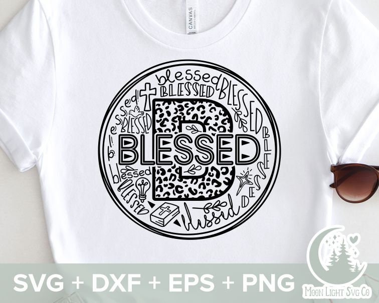 Blessed Typography Svg Blessed Typography Shirt Svg Dxf Eps - Etsy